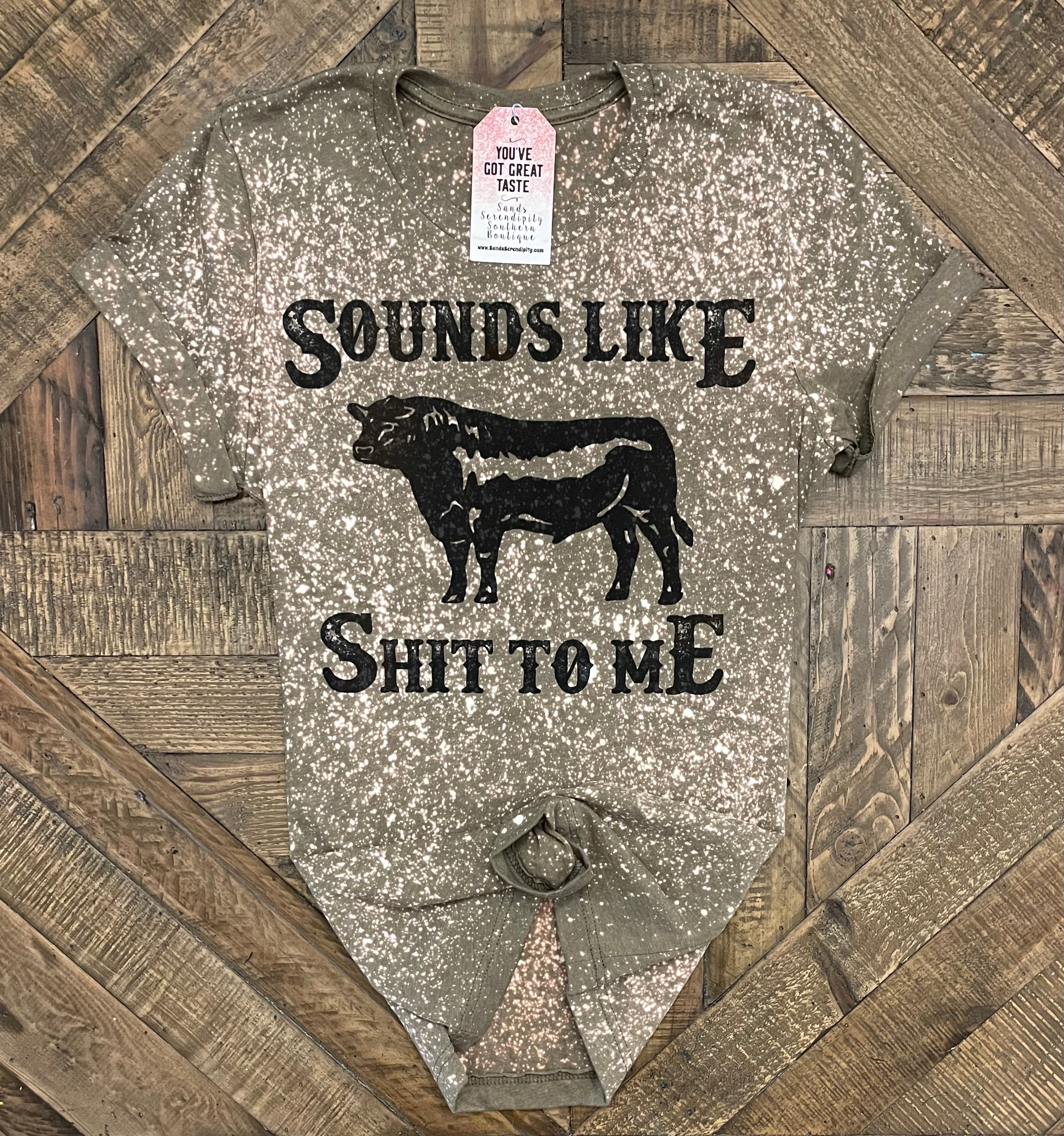 Sounds Like Bull Shit To Me | Funny Country Graphic T-Shirt – Painted ...